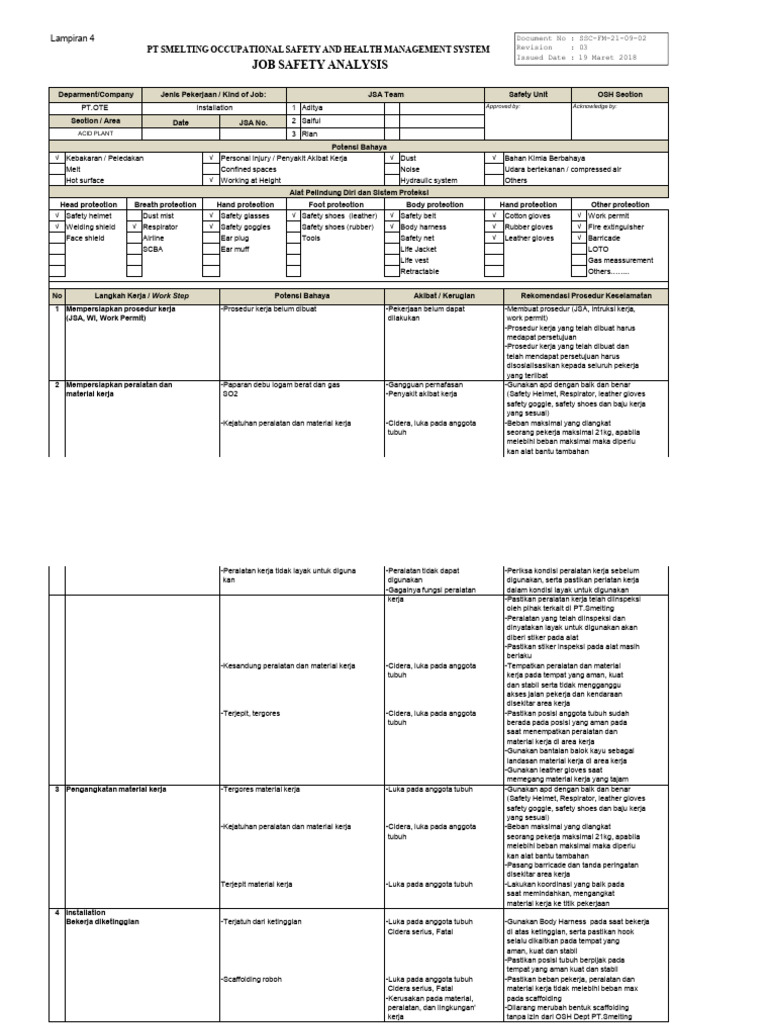 Jsa Installation | PDF