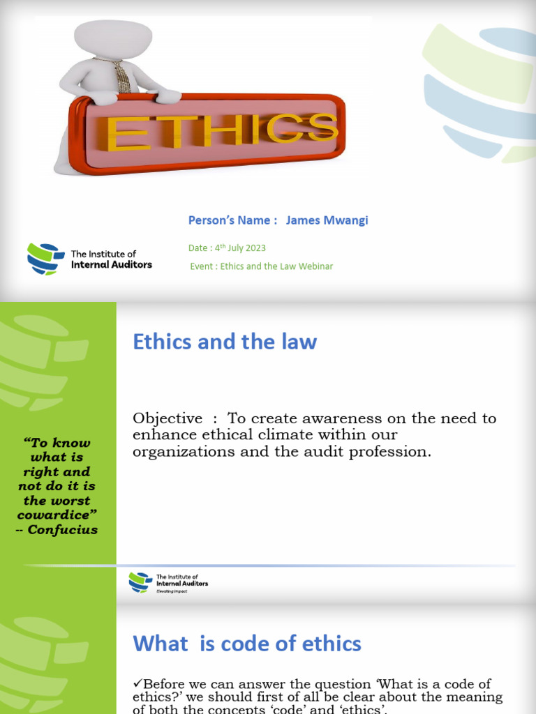 Ethical Considerations | PDF | Internal Audit | Morality