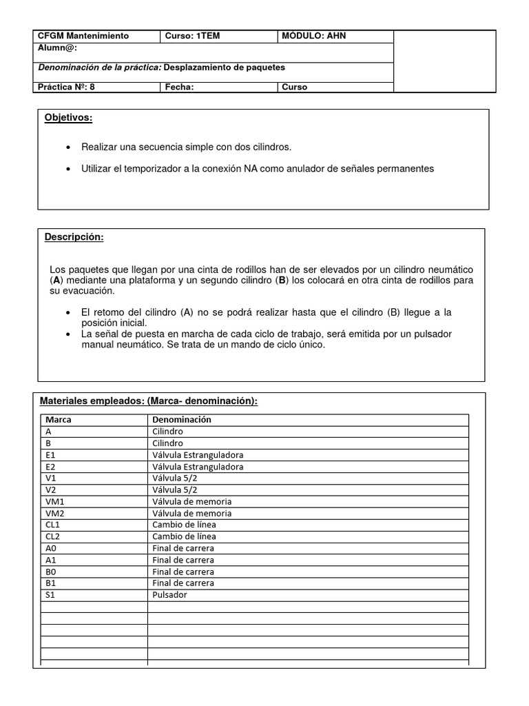 Práctica de Desplazamiento de Paquetes | PDF | Bienes manufacturados