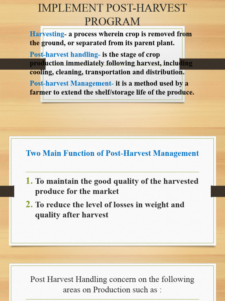 Module 2 | PDF | Vegetables | Postharvest