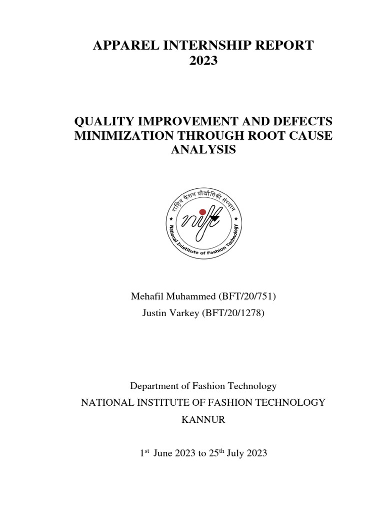 Texport Overseas Internship Report 2023 | PDF | Textiles | Human ...