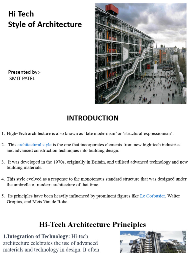 High-Tech Architecture Overview | PDF | Architectural Design | Architecture