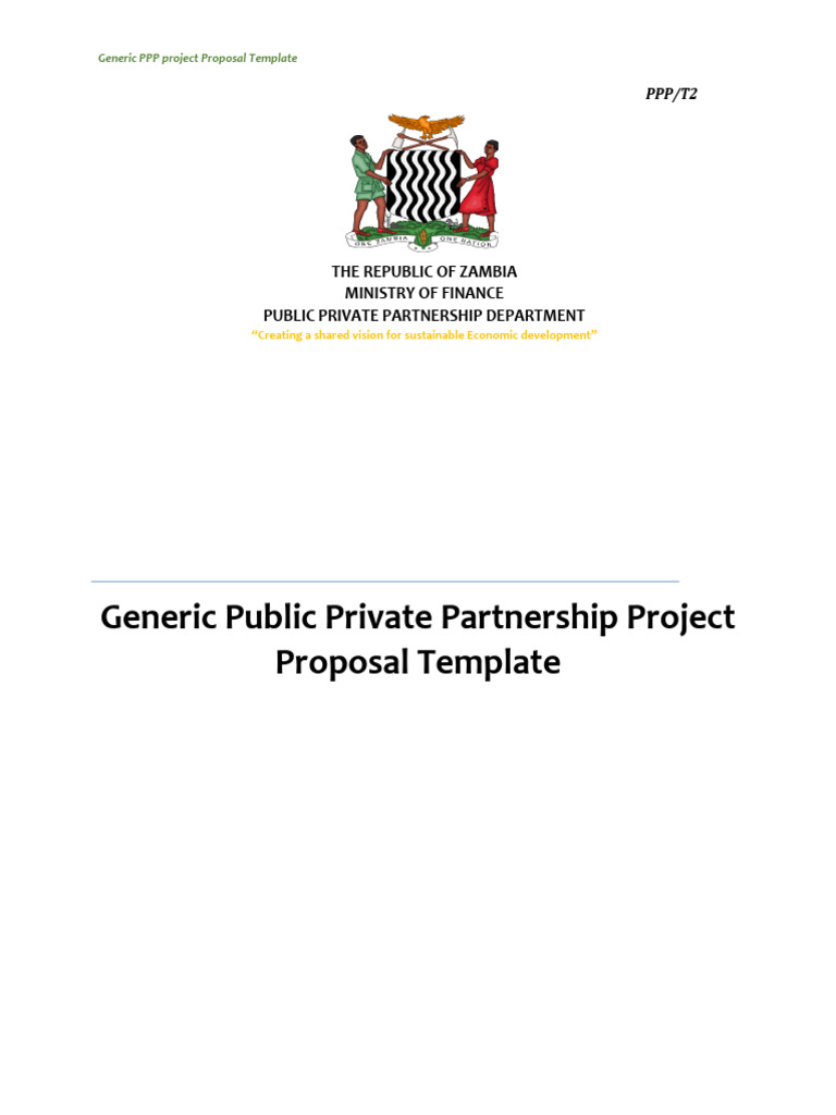 Project Proposal Template - Final1 | PDF | Public–Private Partnership ...