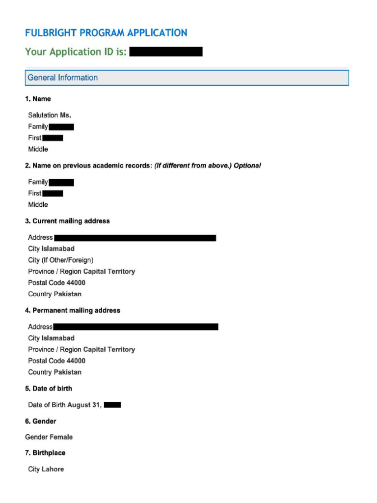 SAMPLE-FULBRIGHT-APPLICATION-For-Guidance | PDF