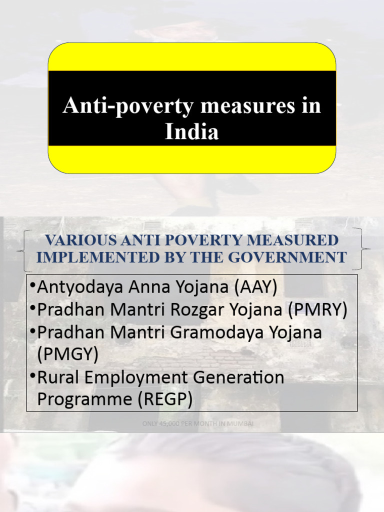 Anti-Poverty Measures in India | PDF | Poverty Reduction | Poverty
