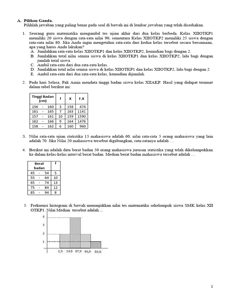 Latihan Soal Mat Kelas Xii | PDF