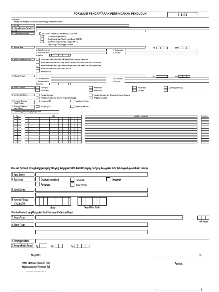 Formulir F1!03!63aa7e5c68 | PDF