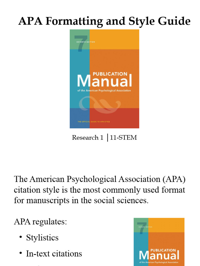 APA 7th Edition | PDF | Citation | Linguistics