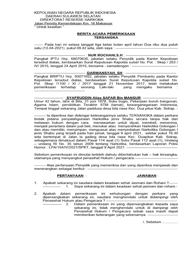 Bap Syafruddin | PDF