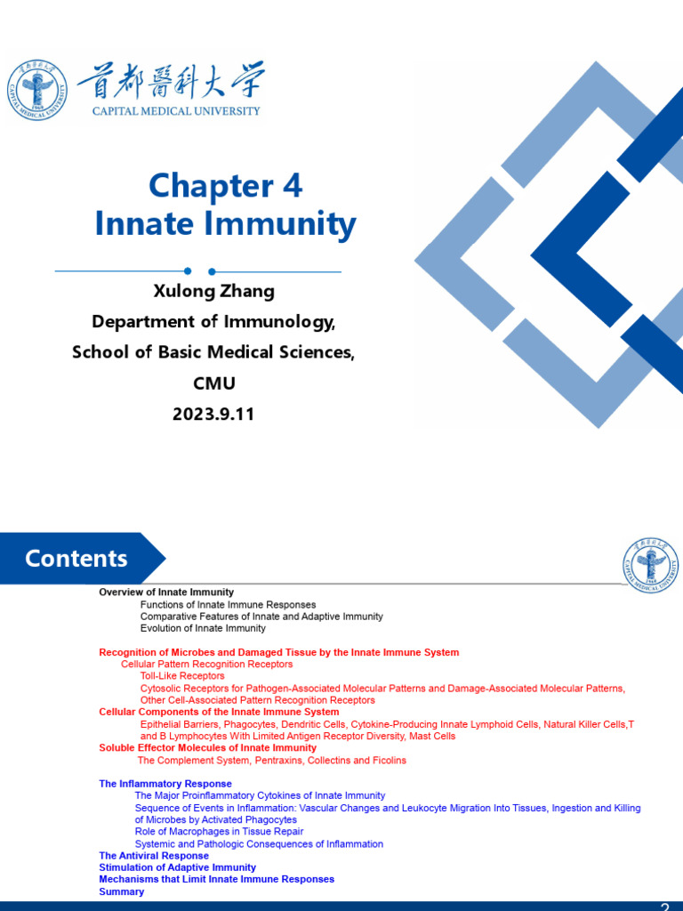 Chapter 4 Innate Immunity | PDF | Innate Immune System | Immune System