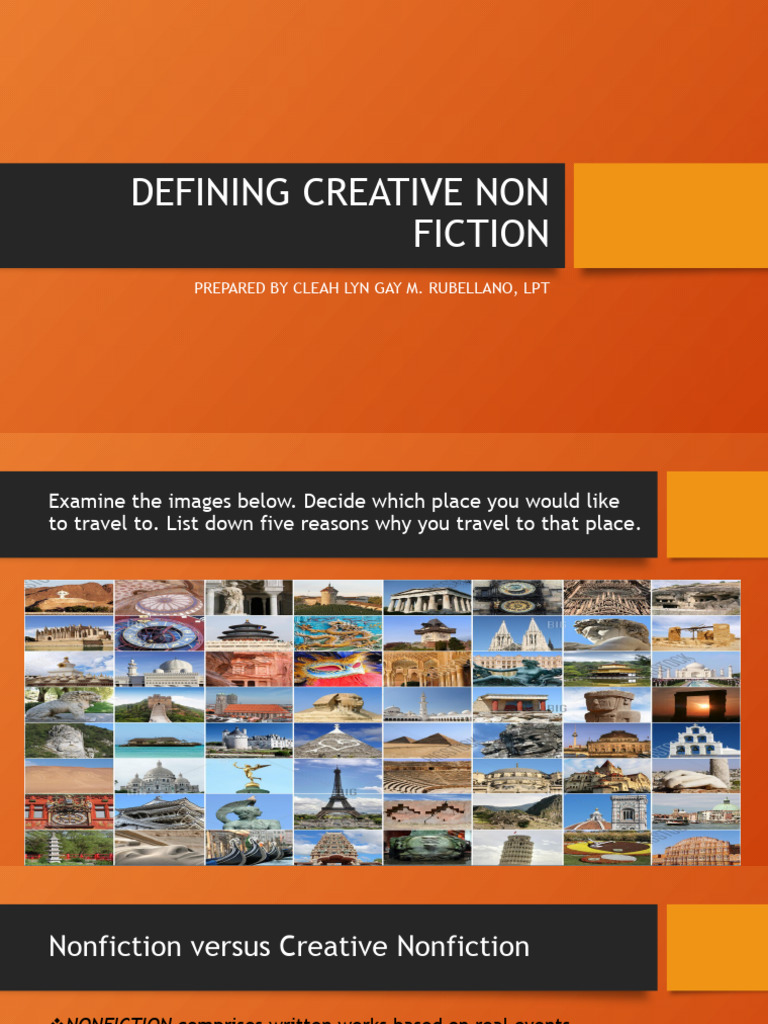 4cwdefining Creative Non Fiction-Humss12 | PDF | Creative Nonfiction ...