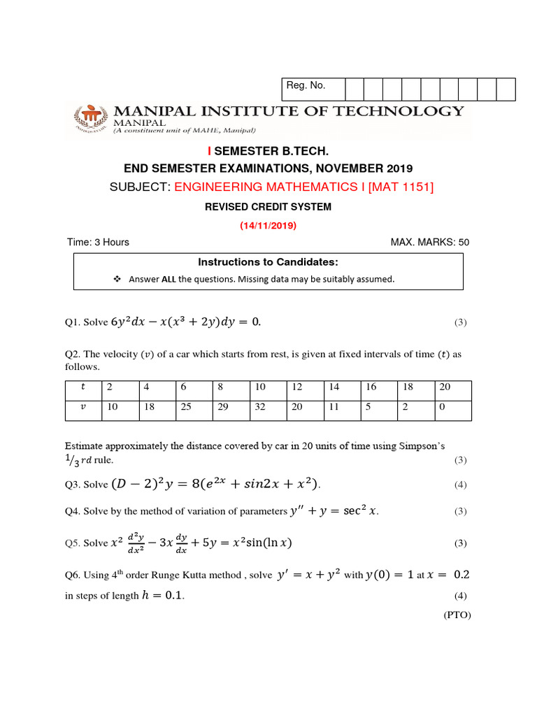 Engineering Mathematics (MAT 1151) RCS | PDF | Eigenvalues And ... Engineering Mathematics (MAT 1151) RCS | PDF | Eigenvalues And ...