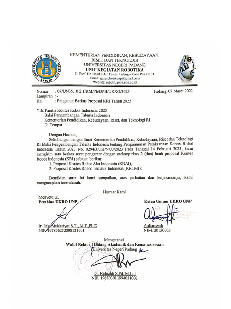 Kontes Robot Tematik Indonesia 2023 | PDF