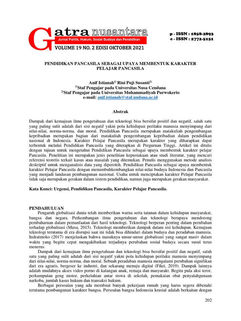 Anif Dan Rini | PDF | Ilmu Sosial