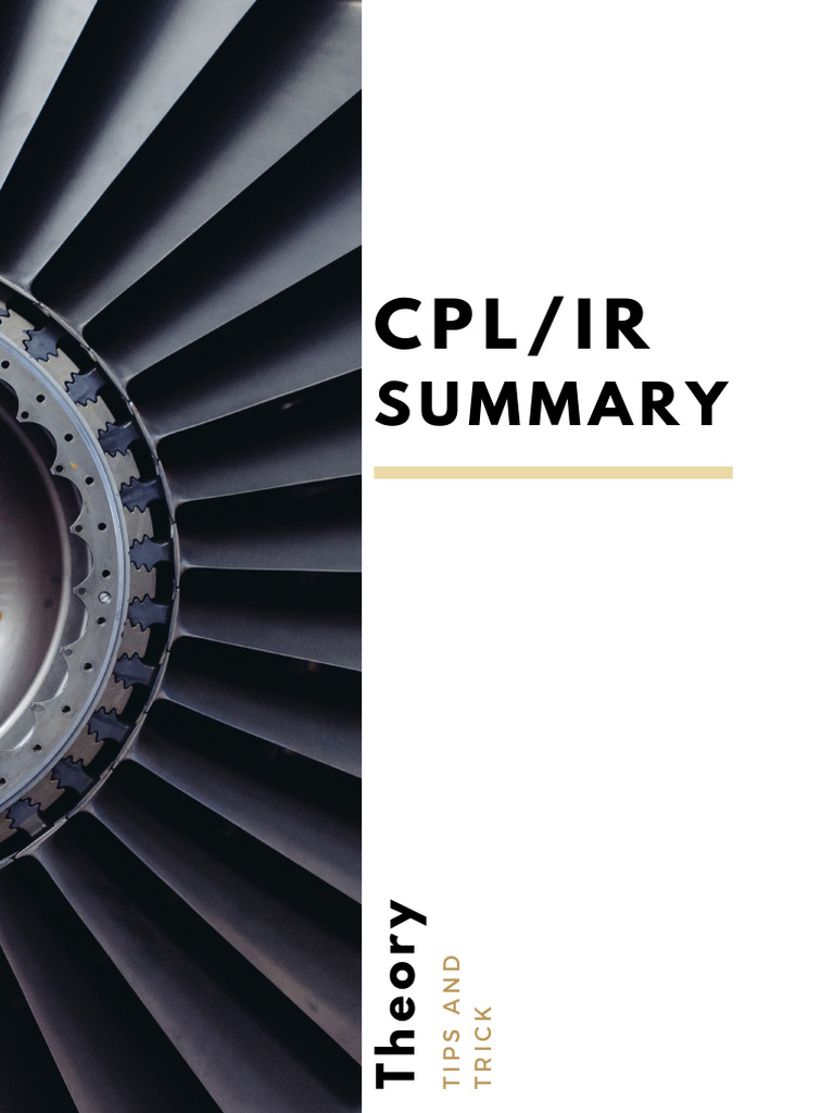 Atpl Summary Flyence 4 | PDF | Aviation | Fluid Dynamics