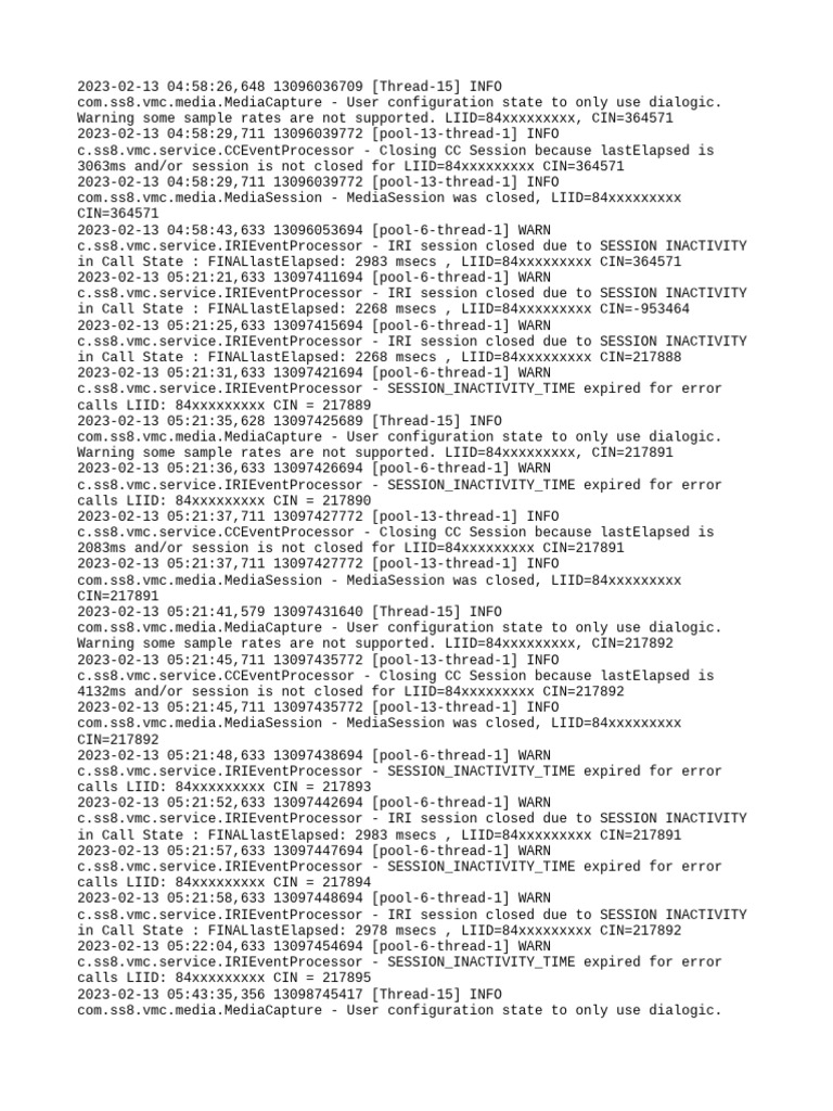 VMC Log | PDF | Computing | Software