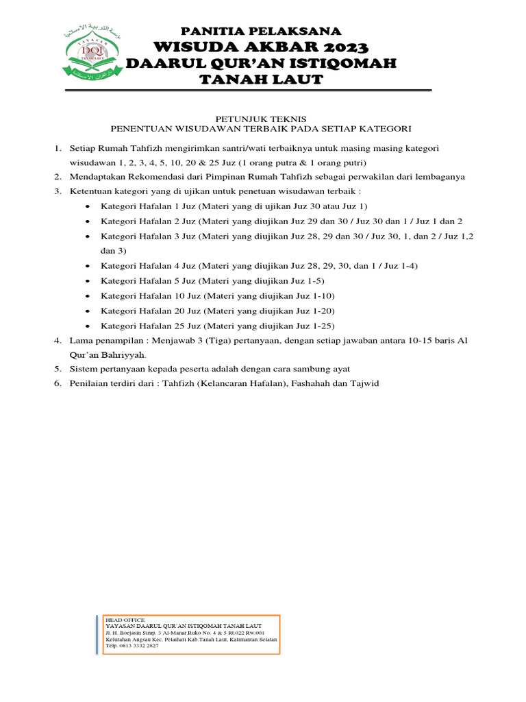 08-Juknis Wisudawan Terbaik | PDF