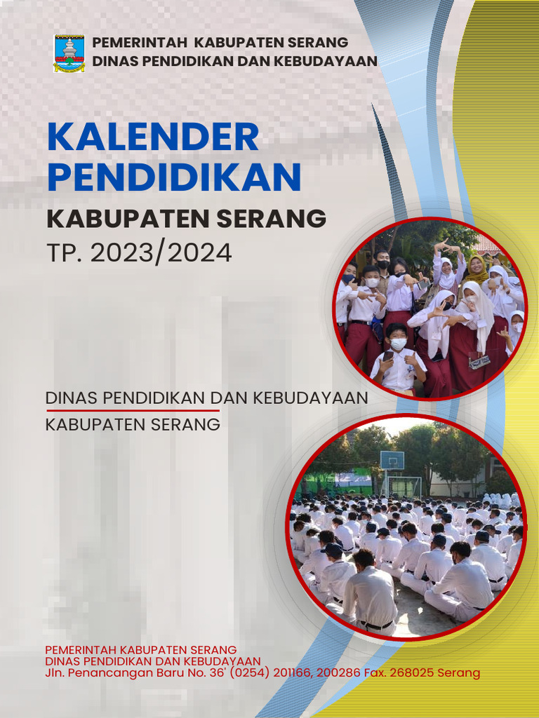 Kalender Pendidikan Kabupaten Serang 2023/2024 | PDF