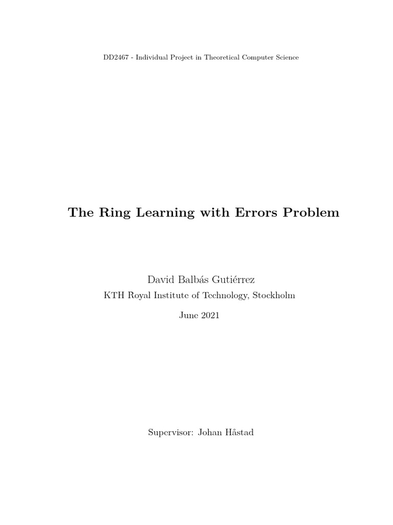 Gutierrez Ring Lwe | PDF | Field (Mathematics) | Basis (Linear Algebra)