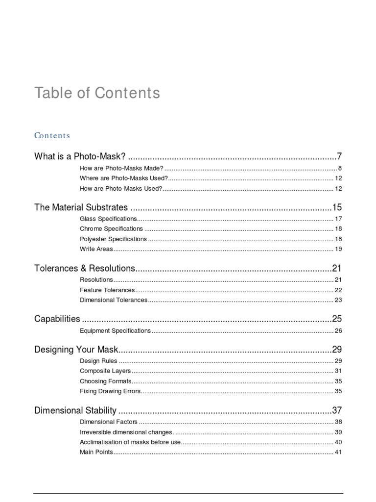 Photomask Guide | PDF | Photolithography | Chemistry