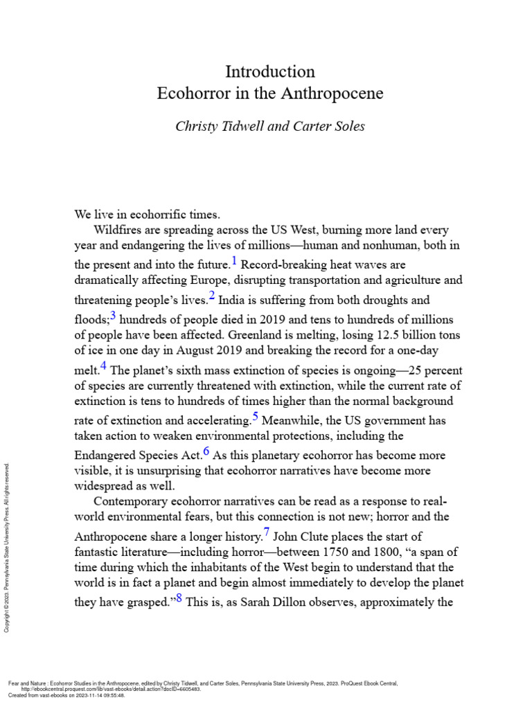 Tidwell, Christy and Soles, Carter (2023) - Introduction - Ecorrhoror ...