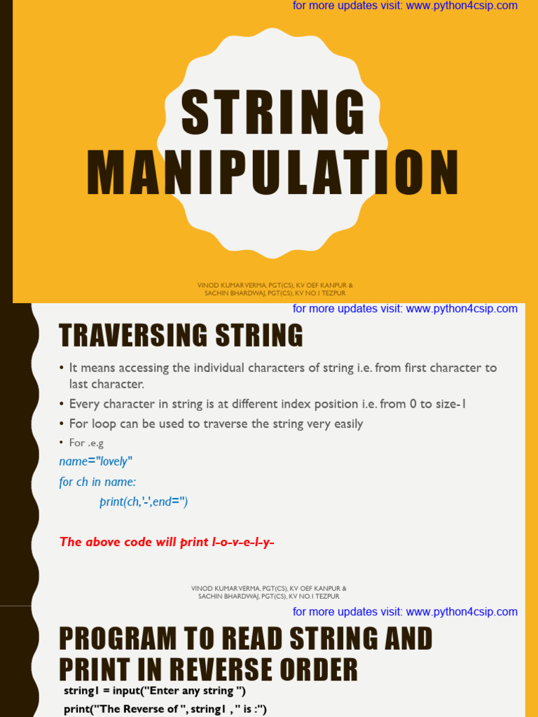 PYTHON - String | PDF | String (Computer Science) | Computer Engineering PYTHON - String | PDF | String (Computer Science) | Computer Engineering