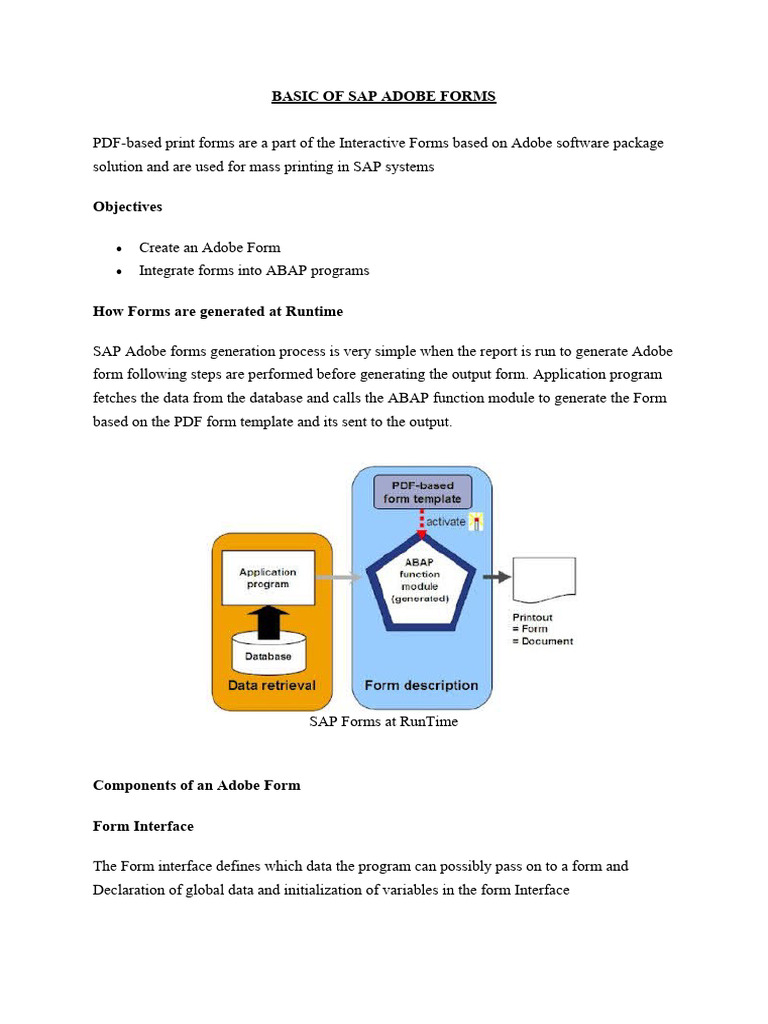Basic of Adobeform | PDF | Page Layout | Computer Program