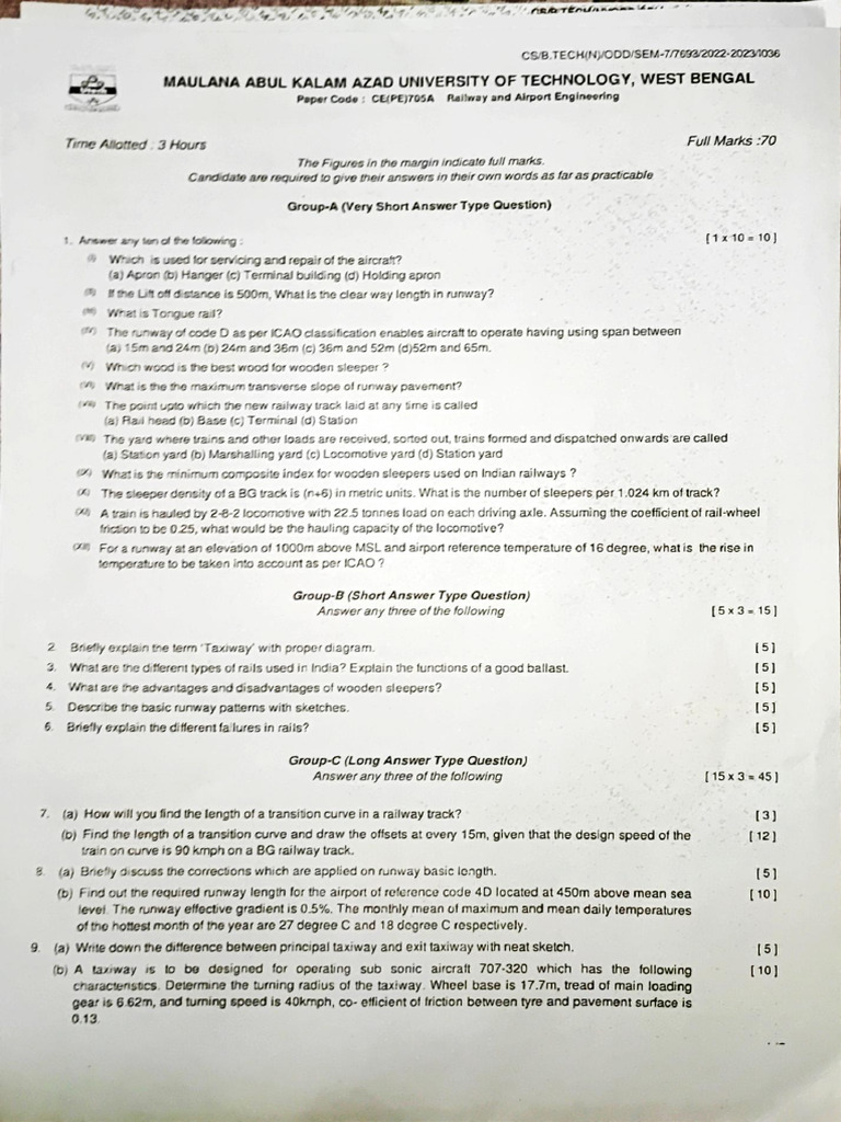 2022 - 7th Sem Question Paper | PDF | Finite Element Method | Beam ...