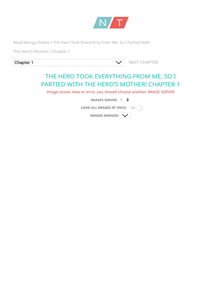 The Hero Took Everything From Me, So I Partied With The Hero'S M Chapter-1 | PDF