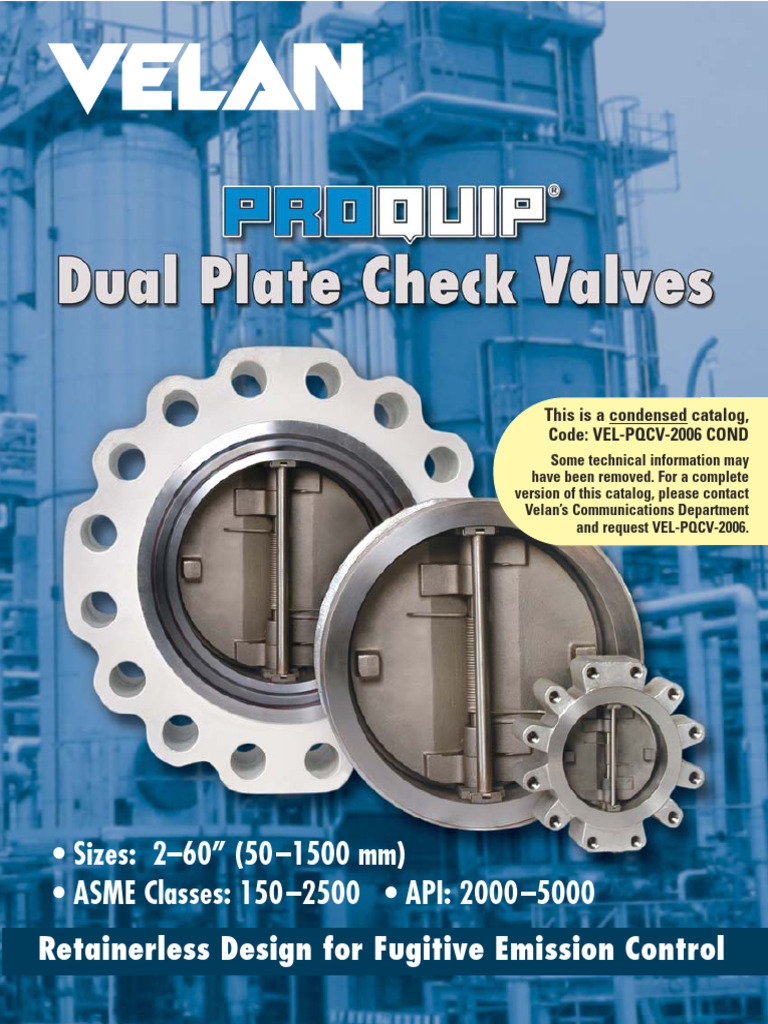 Velan Proquip | PDF | Valve | Stainless Steel