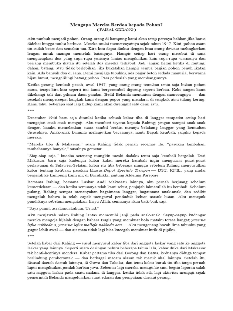 Mengapa Mereka Berdoa Kepada Pohon | PDF