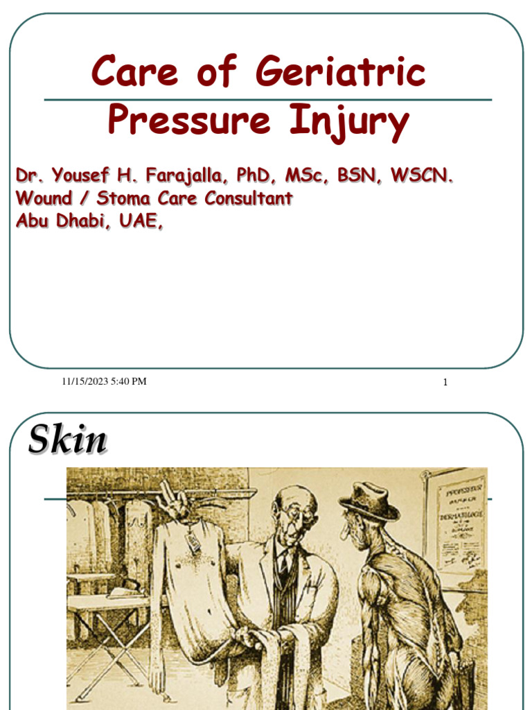 Care of Geriatric Pressure Injury | PDF | Geriatrics | Ageing