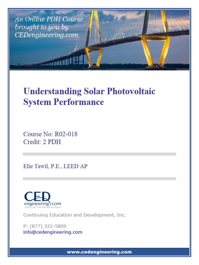 Understanding Solar Photovoltaic System Performance - US | PDF | Photovoltaics | Photovoltaic System