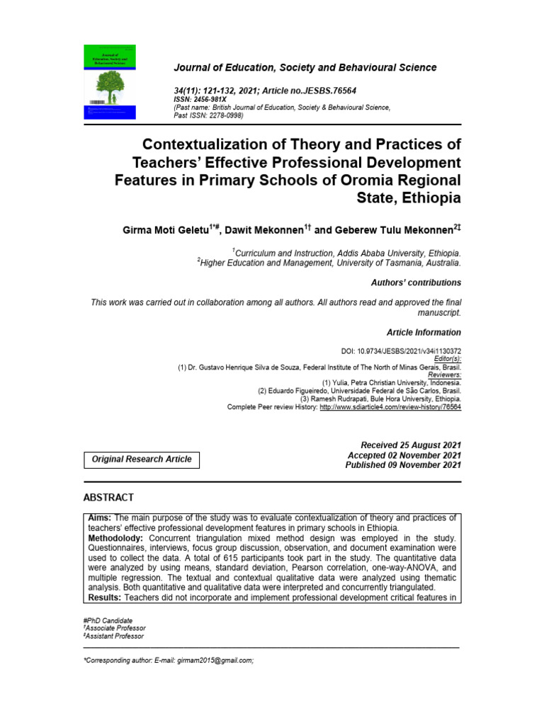 Contextualization of Theory and Practice | PDF | Sampling (Statistics ...