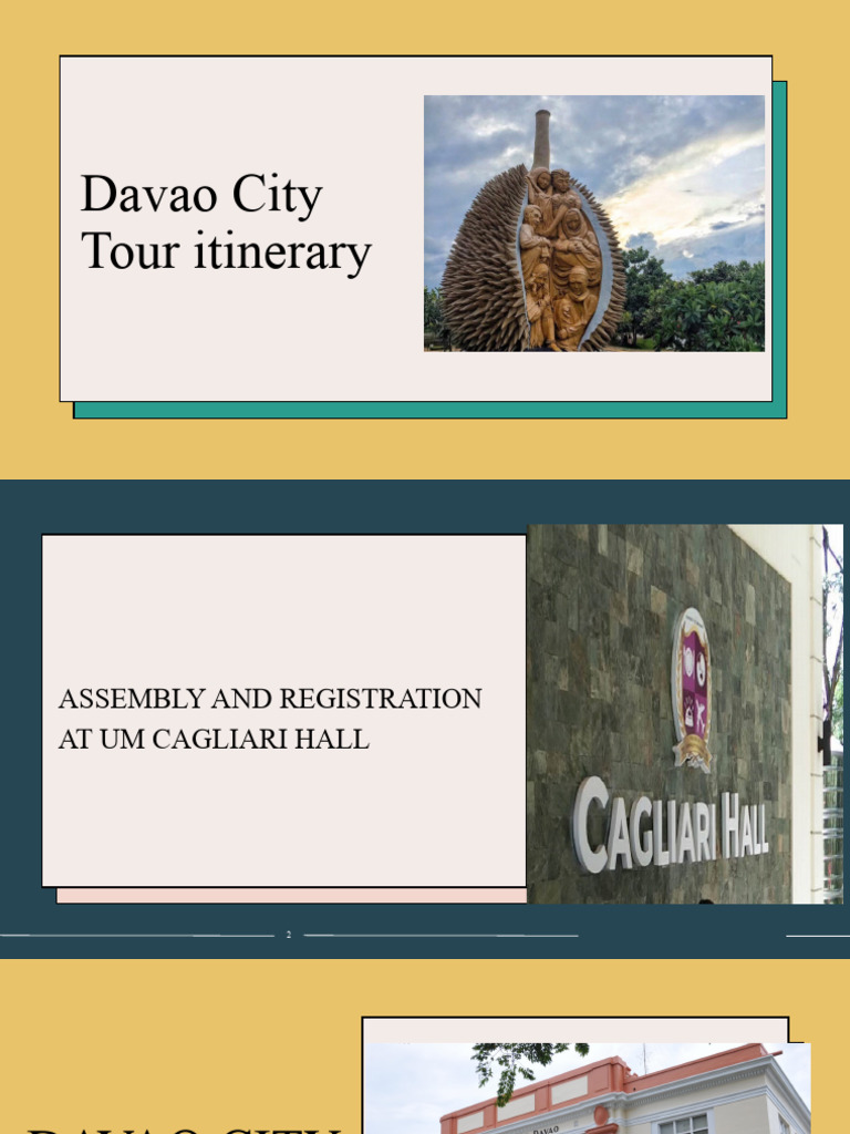 Davao City Tour Itinerary Overview | PDF | Art