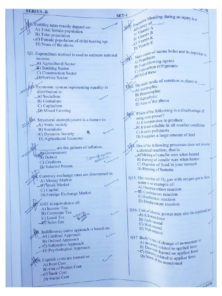 SKUAST Accounts Assistant 2023 Paper | PDF