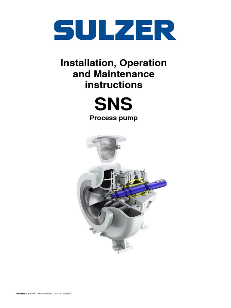 SNS - Manual | PDF | Pump | Safety