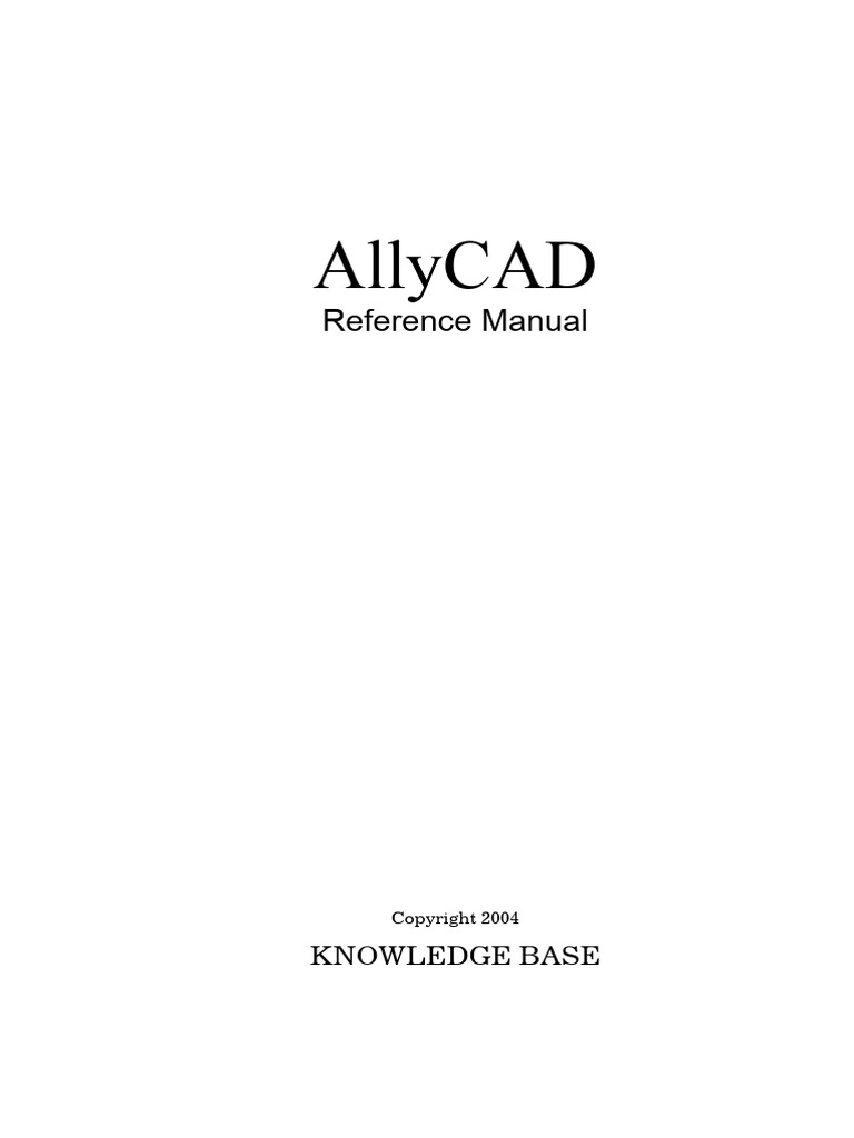 AllyCAD Reference | PDF | License | Circle