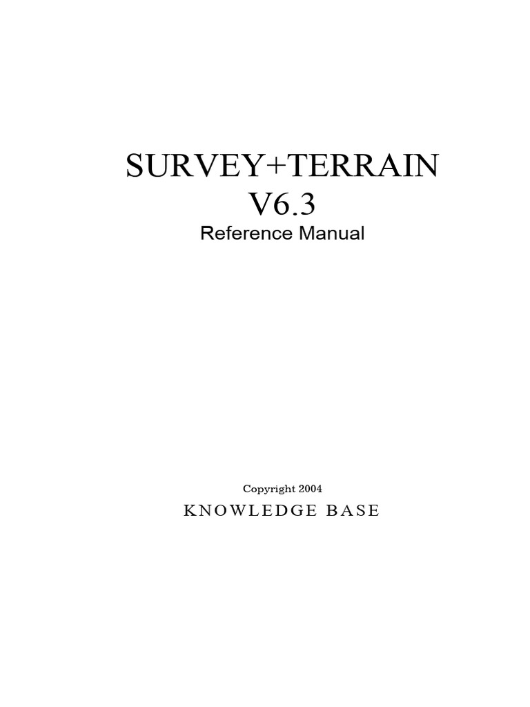 Survey Terrain | PDF | License | Longitude
