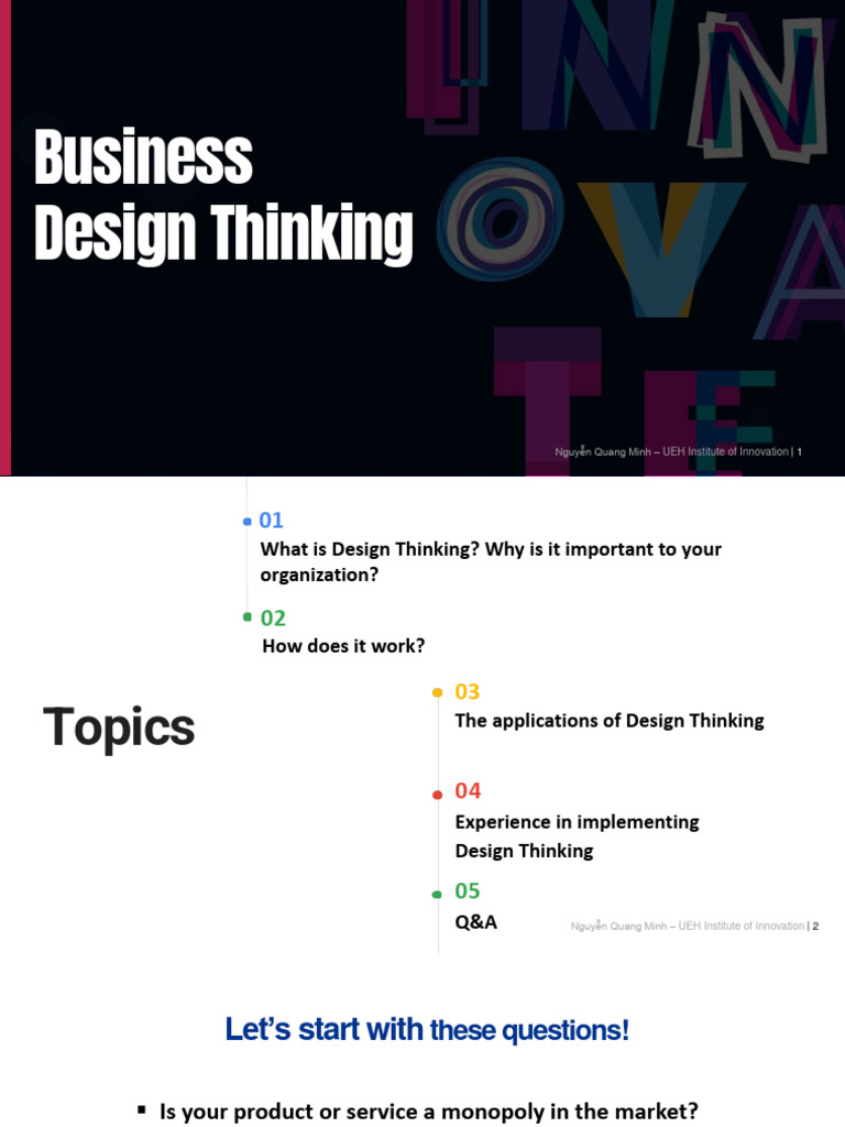 Business Design Thinking - Nguyễn Quang Minh | PDF | Design Thinking ...