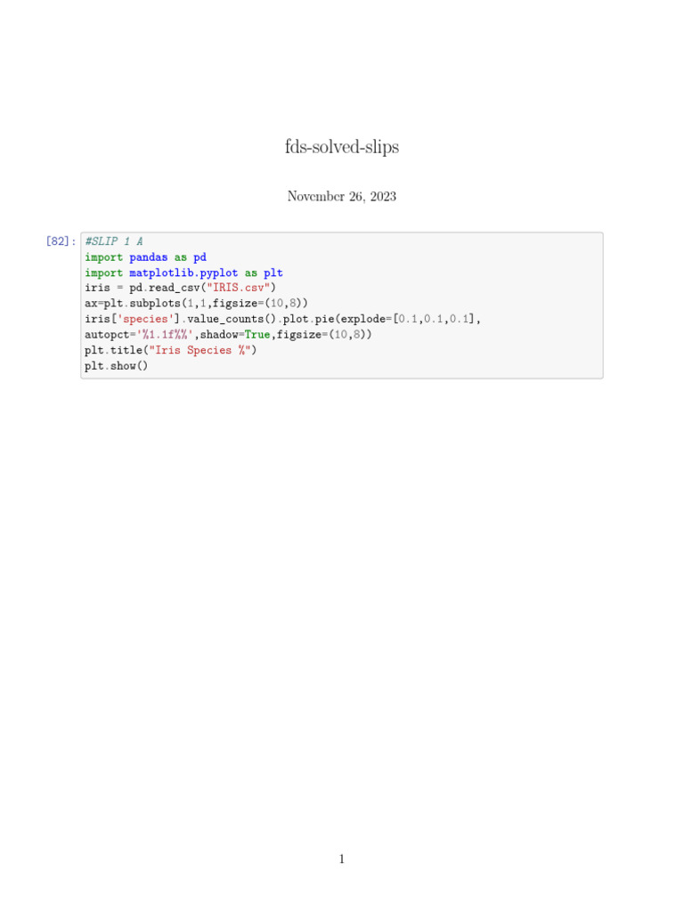 FDS Solved Slips | PDF | Acid | Histogram FDS Solved Slips | PDF | Acid | Histogram
