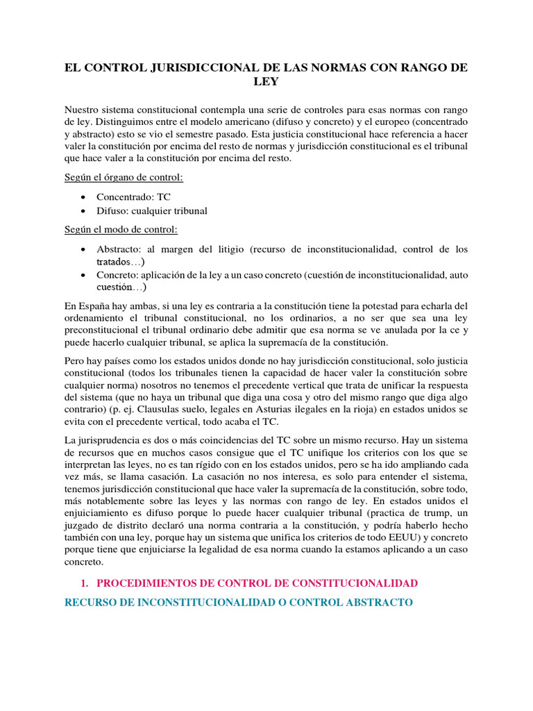 Consti II Tema 5 | PDF | Sentencia (ley) | Jurisdicción