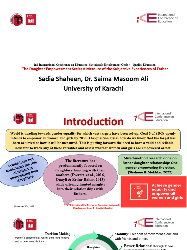 ICE - 23 Presentation Sadia Shaheen | PDF | Survey Methodology | Psychometrics