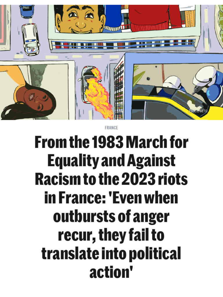 From The 1983 March For Equality and Against Racism To The 2023 Riots ...
