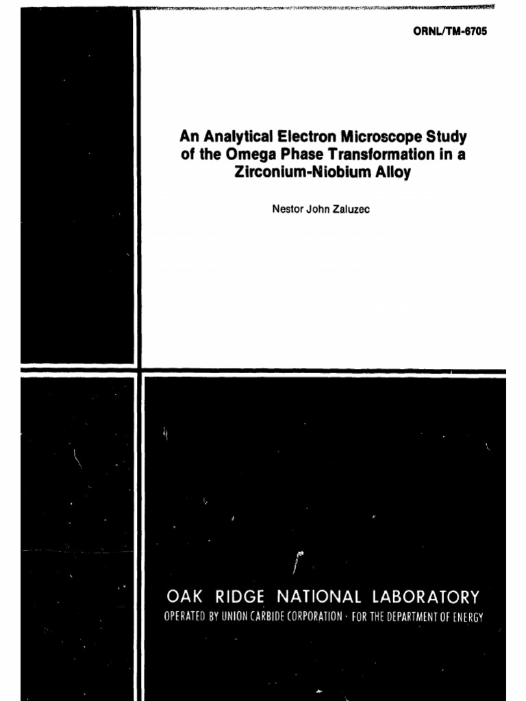 An Analytical Electron Microscope Study of The Omega Phase ...