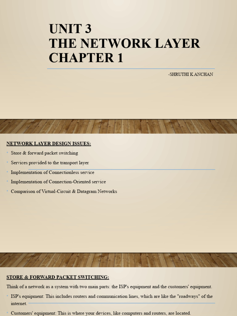 U3C1 | PDF | Routing | Internet Protocols