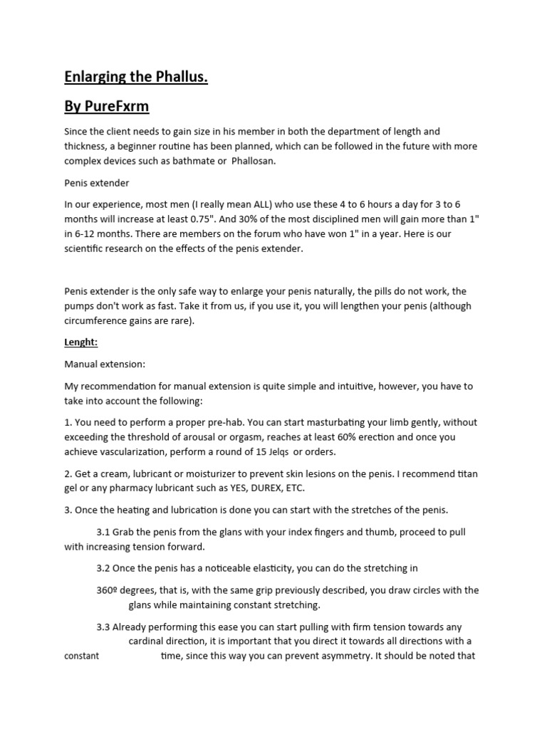 PE Guide | PDF | Penis | Medical Specialties