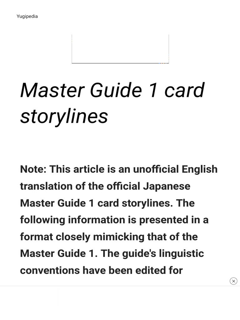 Yugioh Master Guide 1 Storylines | PDF | Gambling