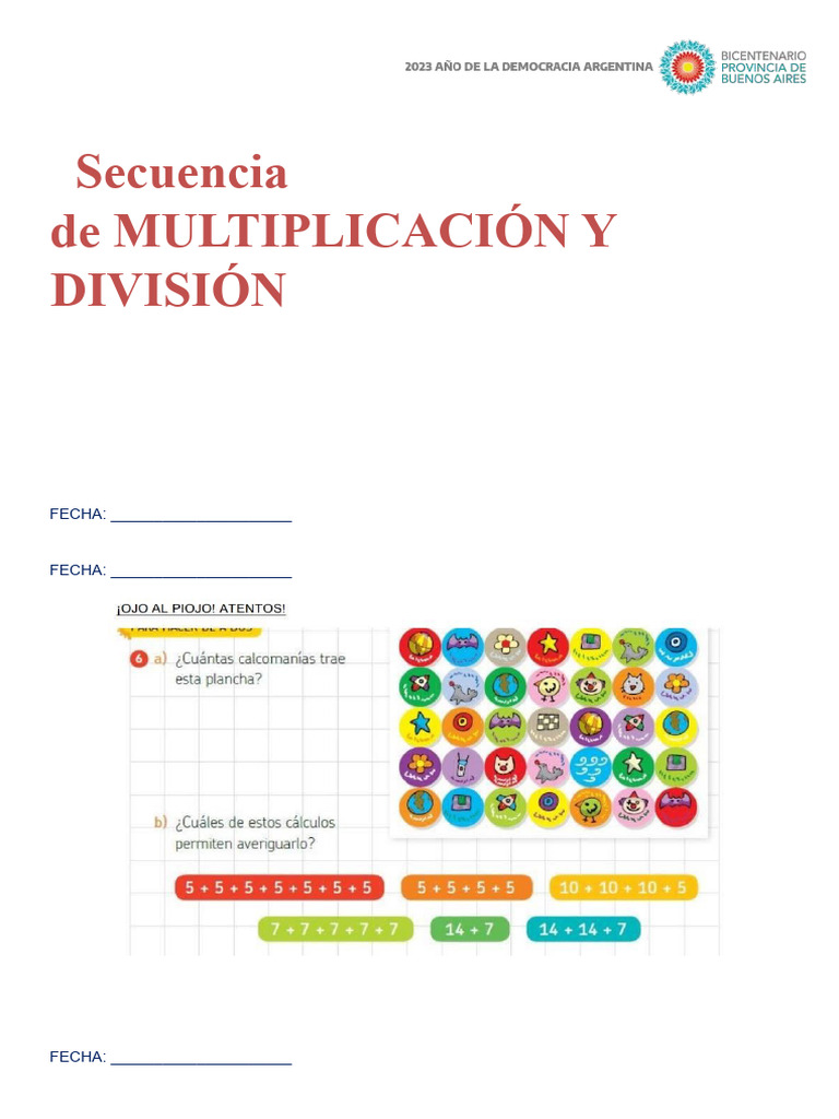 Multiplicación y División | PDF | División (Matemáticas) | Aritmética
