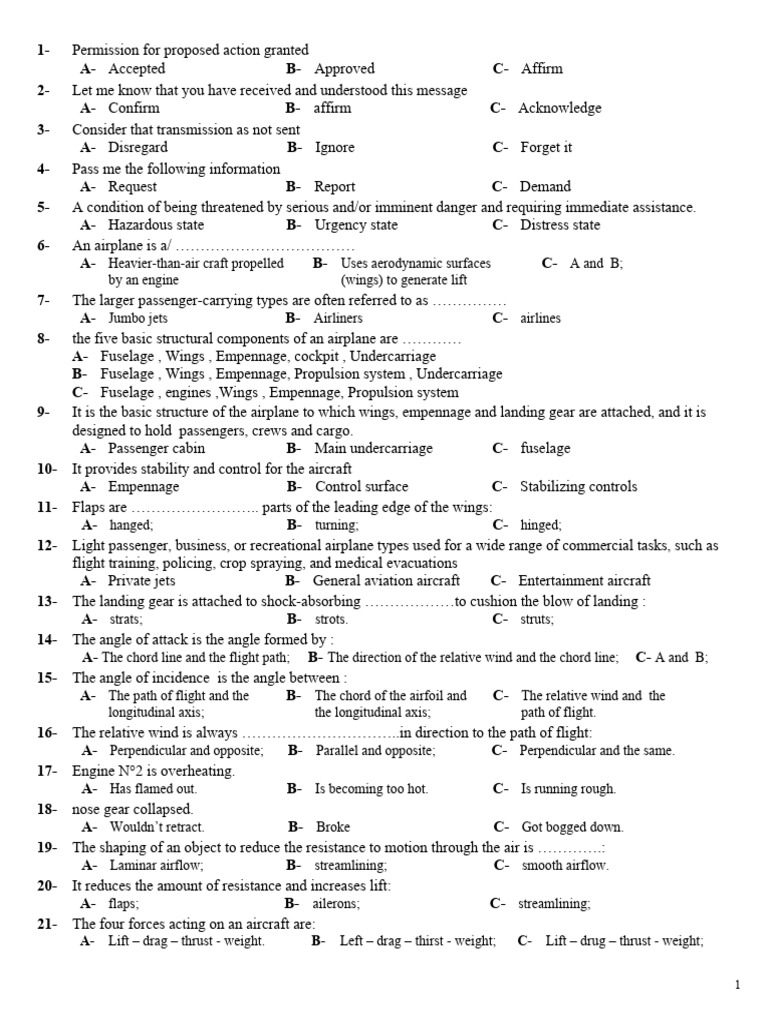 SP Aviation English Handouts | PDF | Internal Combustion Engine ...